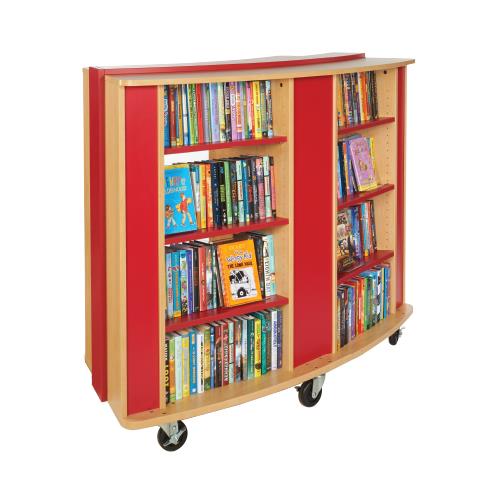 Mobile Curved Bookcase